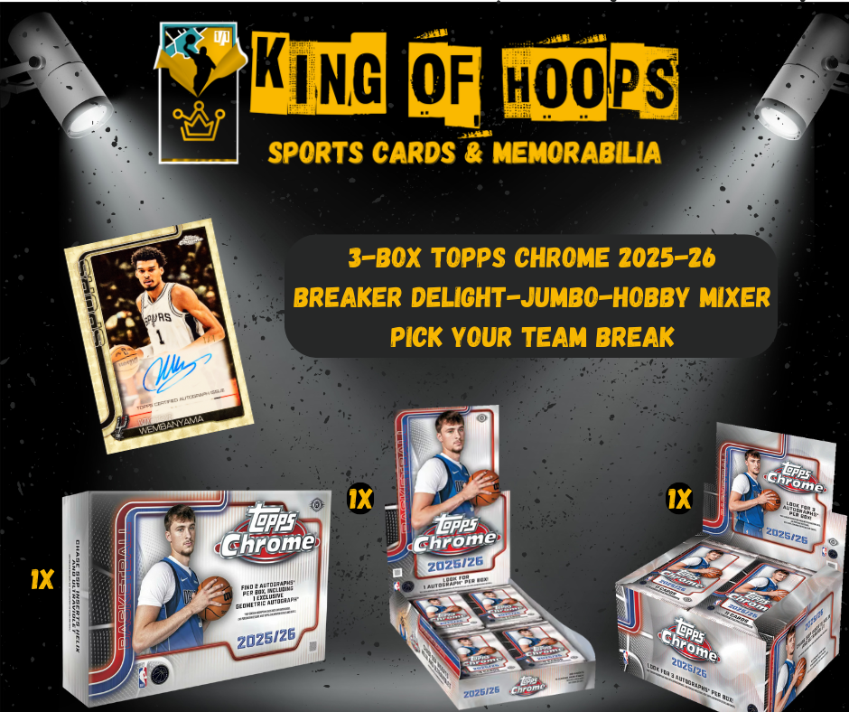 Basketball Break #1767 3-box Topps Chrome 2025-26 Delight-Jumbo-Hobby